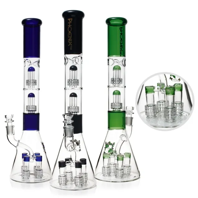 Phoenix Beaker Bong - 20" Dual Percs - Buy Rolling Paper, Blunts, Bongs ...