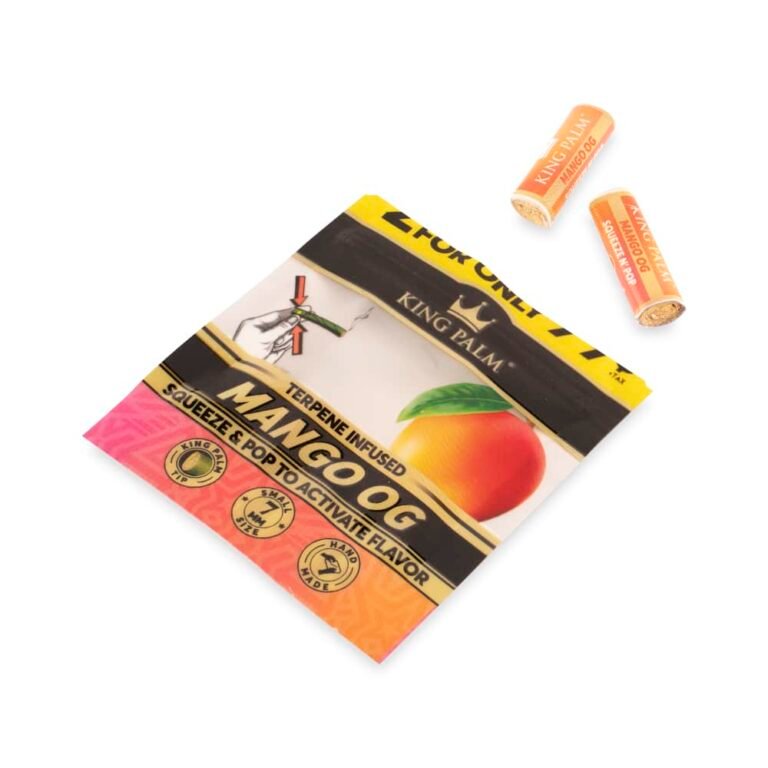 King Palm Squeeze And Pop Flavor Infused Filters Pack Of 2 - Mango OG ...