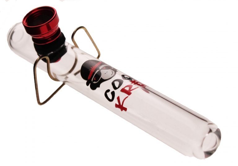 CoolKrew Glass Pipe 15cm with Aluminium Bowl and Wire Stand - Rollers ...