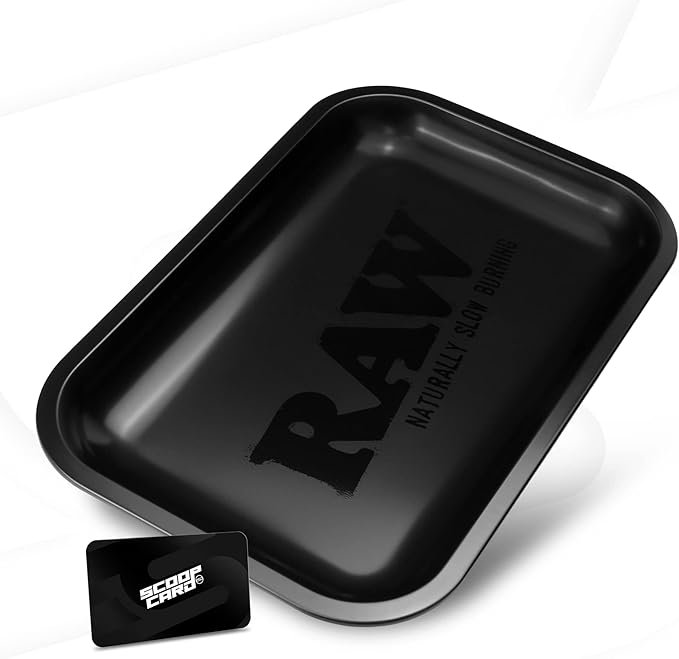 Raw Metal Tray - Matte Black Murder'd 11Inch - Rollers Republic ...